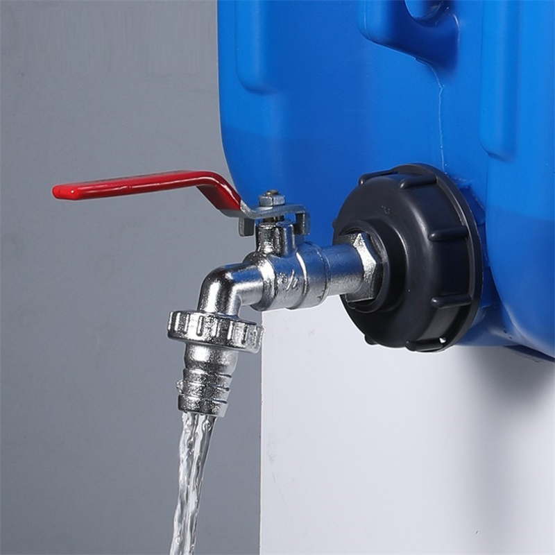 IBC Tank Tap Adapter S60*6 to 1/2'' 3/4'' Coarse Thread Connector Valve ...