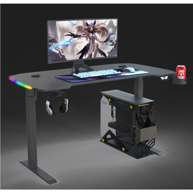 ⭐LOW PRICE⭐ Adjustable Table Carbon Matte Gaming Table 160CM Standing ...