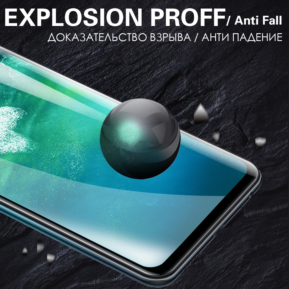 5D Curved Edge Tough Film Full Cover Tempered Glass Screen Protector ...