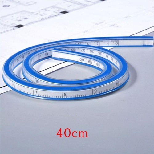 40/60cm Flexible Curve Ruler Snake Ruler Curve Rulers for Drawing and ...