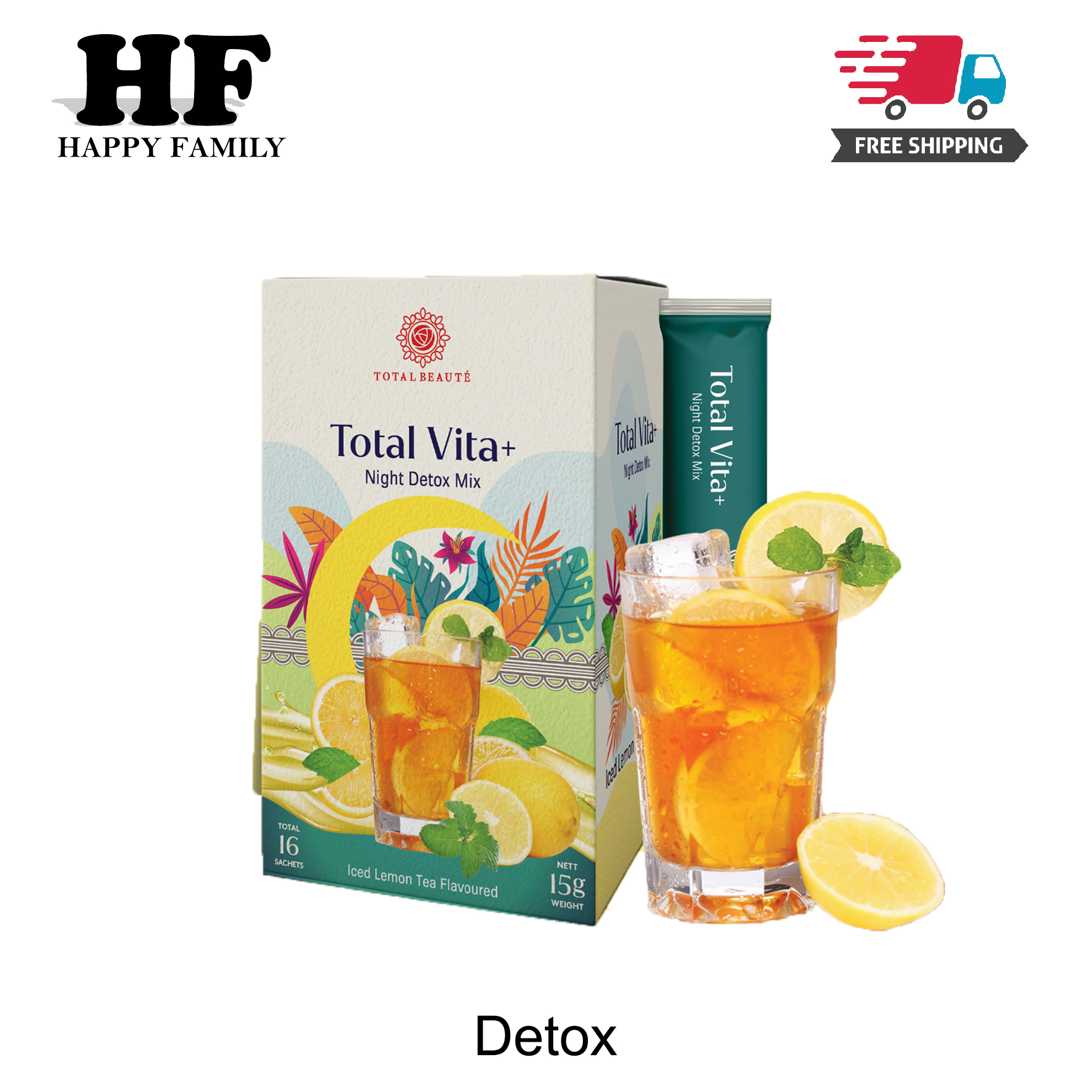 [Total Beauté] Total Vita+ & Total De+ Night Drink (16s)- Fat Burner ...