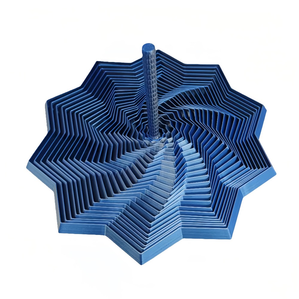 Funny PLA Expanded Sensory Fidget Star with Handles 3D Printed Fractal ...