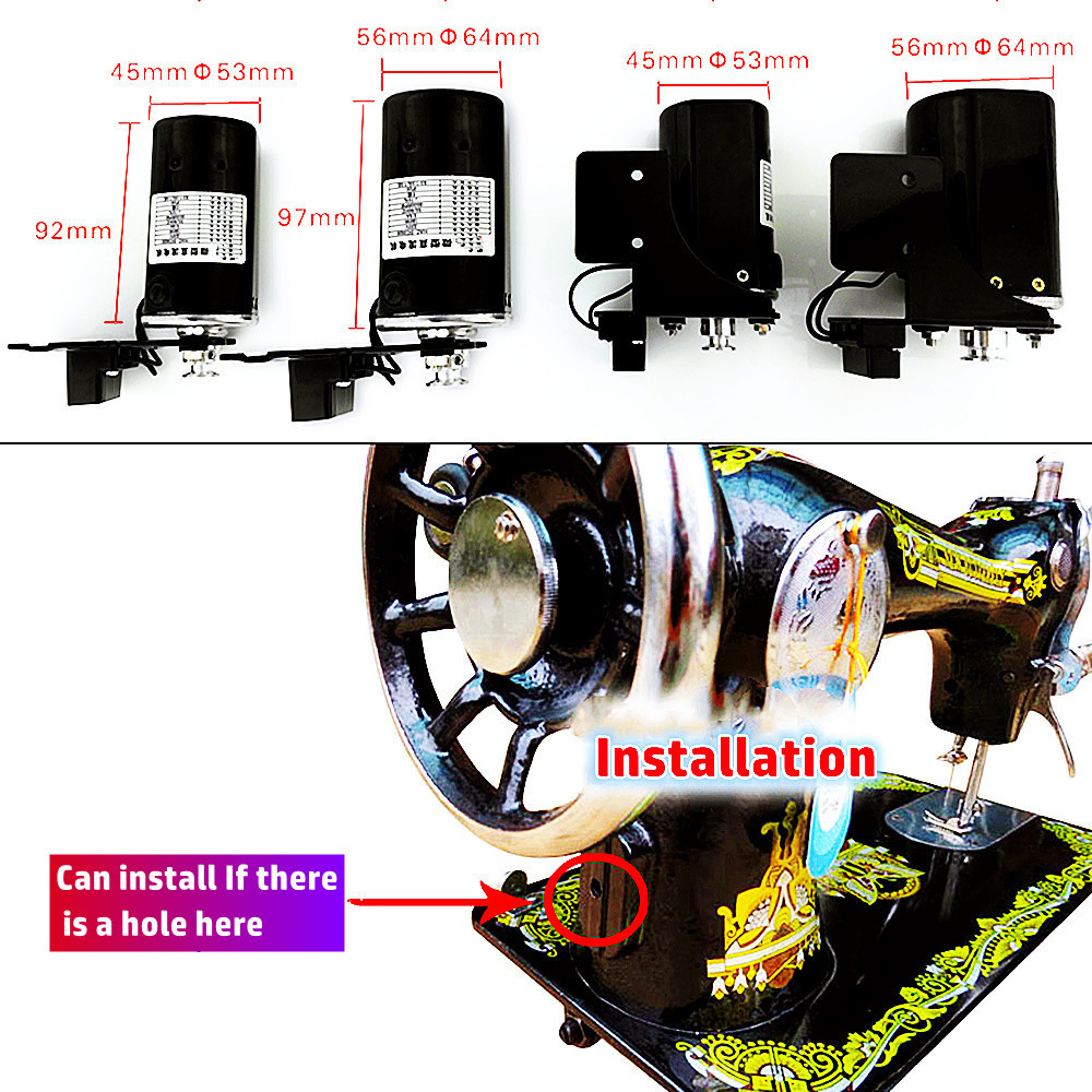 180W/250W Old Style Sewing Machine Modification Motor All Copper Wire ...