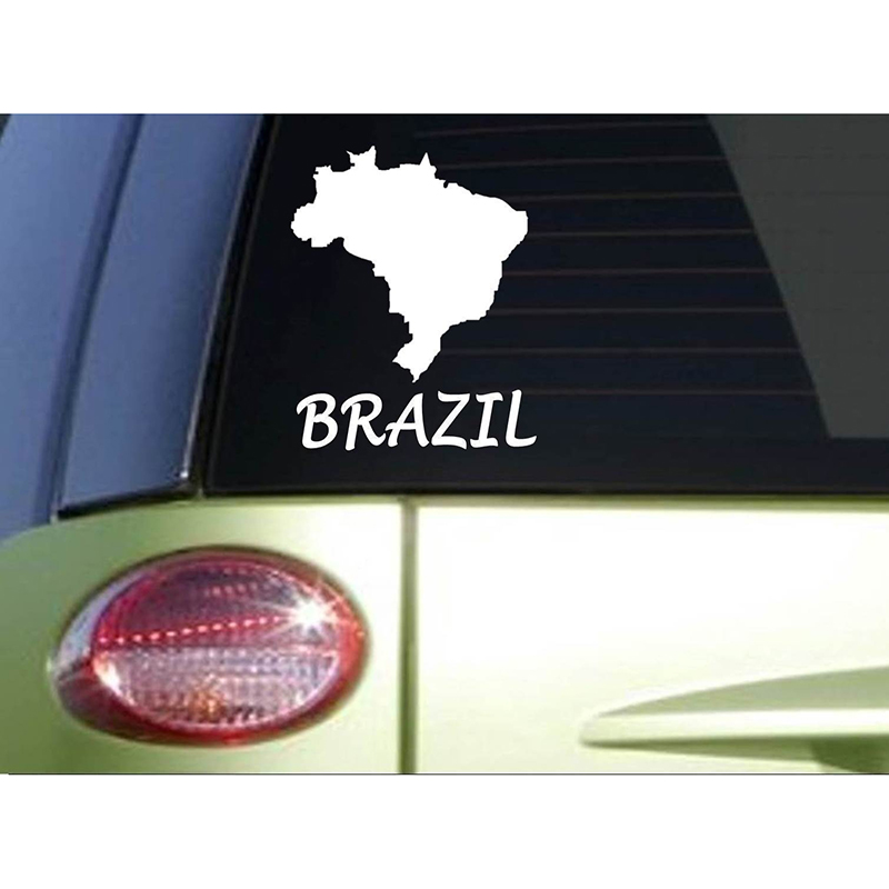 【Exclusive Offer】Brazil Stickers decal country flag island window ...