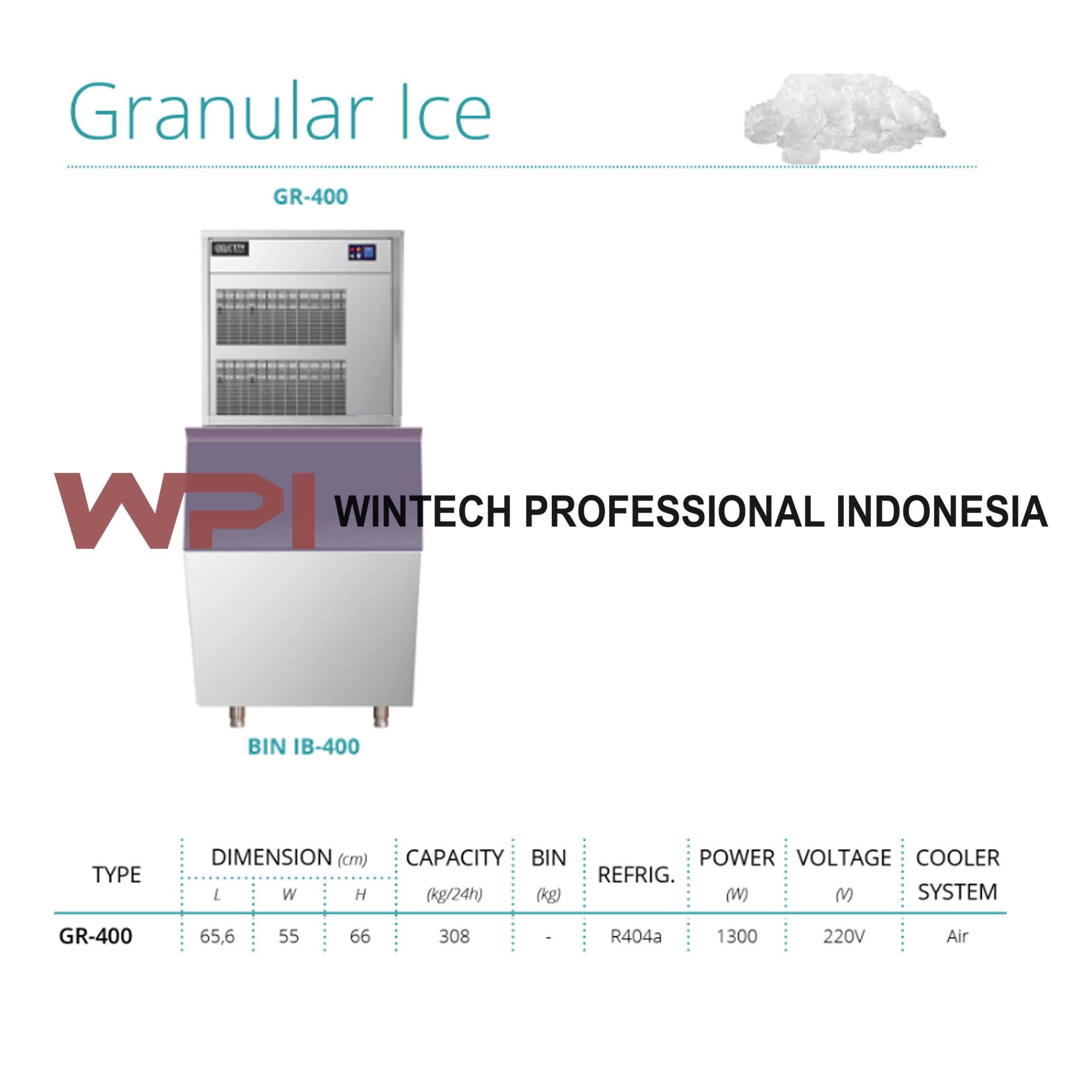 Gea GR-400 Granular Ice Maker - Mesin Pembuat Es Berbentuk Granular - Ice Cube Granular Maker ...