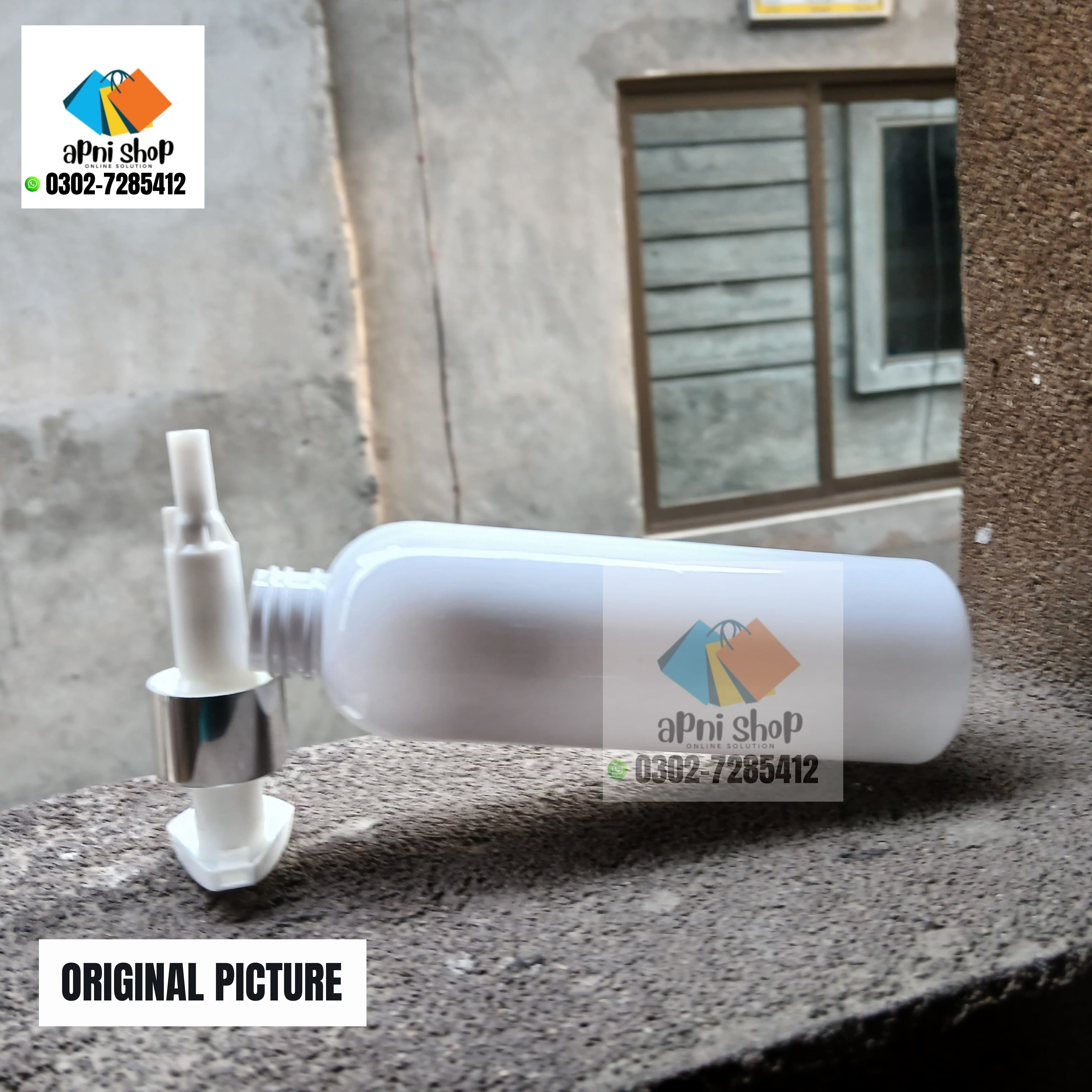 Pack of 10PCS ===>200ML Empty Bottle (White Bottle and Silver Lotion ...