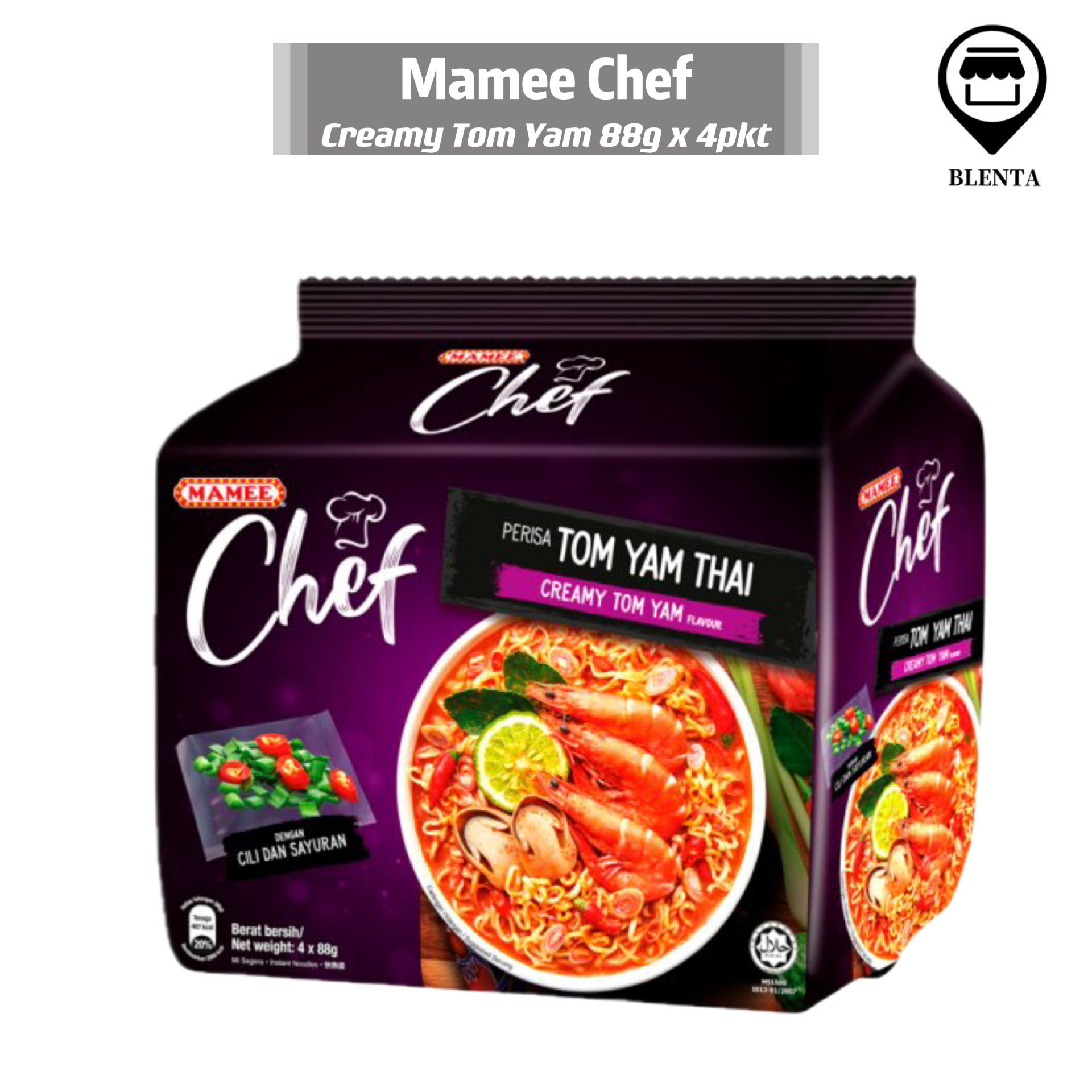 Mamee Chef Instant Noodle Lontong/Creamy Tom Yam/Curry Laksa/Rendang🔥SG ...