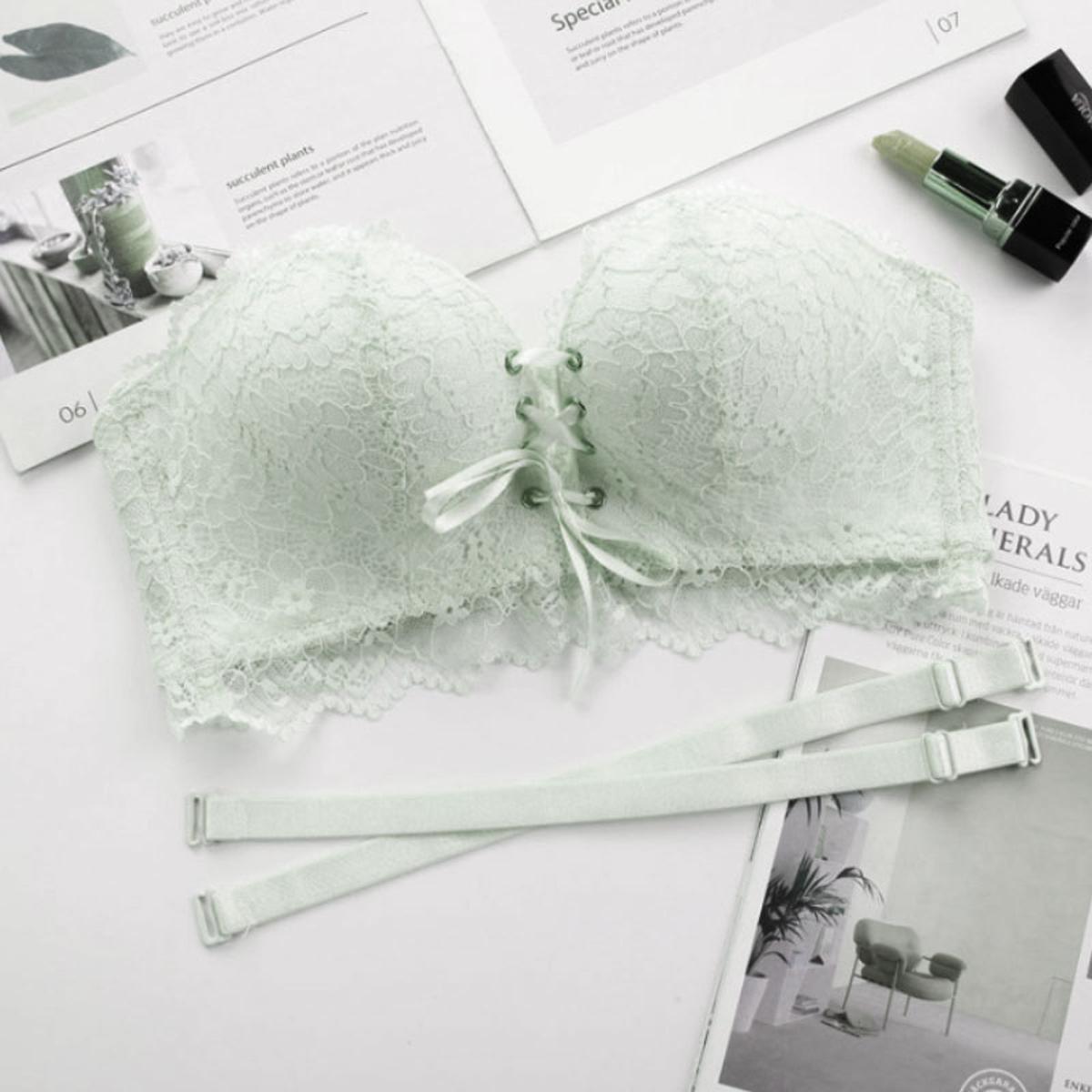 Women Lace Bralette Sexy Bras Push Up Bra Drawstring Strapless ...