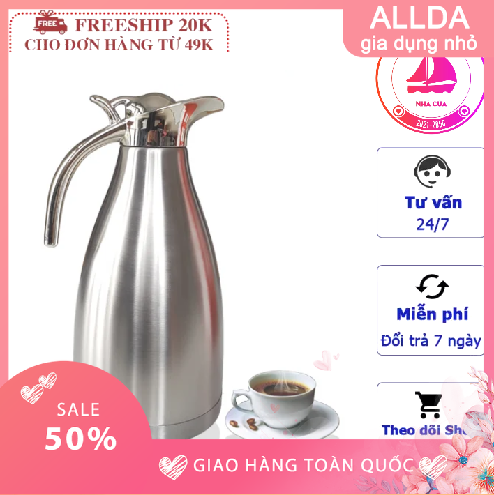 Bình Đựng Nước 2L Mỏ Vịt, Bình Đựng Nước Inox Dày Đẹp, Bình pha trà ...