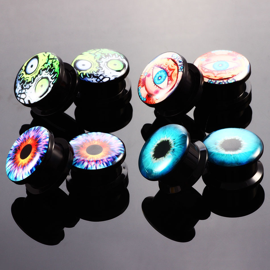 【Clay & Cloud】2Pcs Acrylic Ear Plug Tunnels Cute Ear Expanders Screw ...