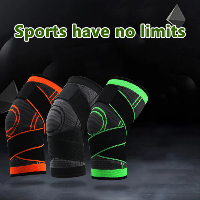 1PCS Knee Pads Sports Pressurized Elastic Kneepad Support Fitness ...
