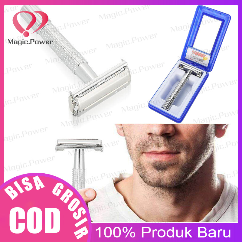 Pisau Cukur Pria Manual Manual Mens Razor Klasik Lurus Double Tepi ...
