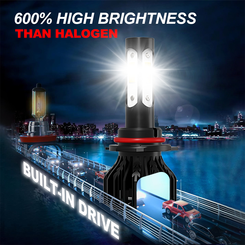 200W H4 H7 H11 Canbus LED Headlights 22000LM 9005 HB3 9006 HB4 9012 HIR2 Super Bright Auto ...