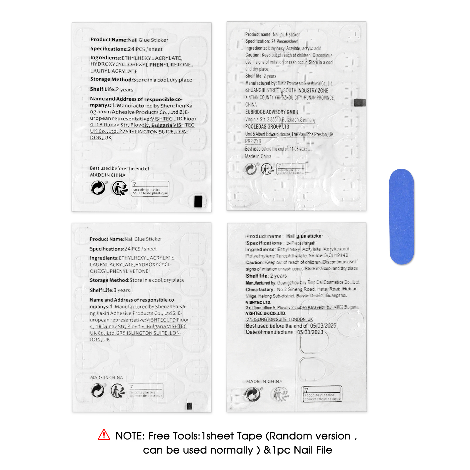 MJE-070 24pcs Wine Red Matte Press On Fake Nails Medium Coffin & Square ...