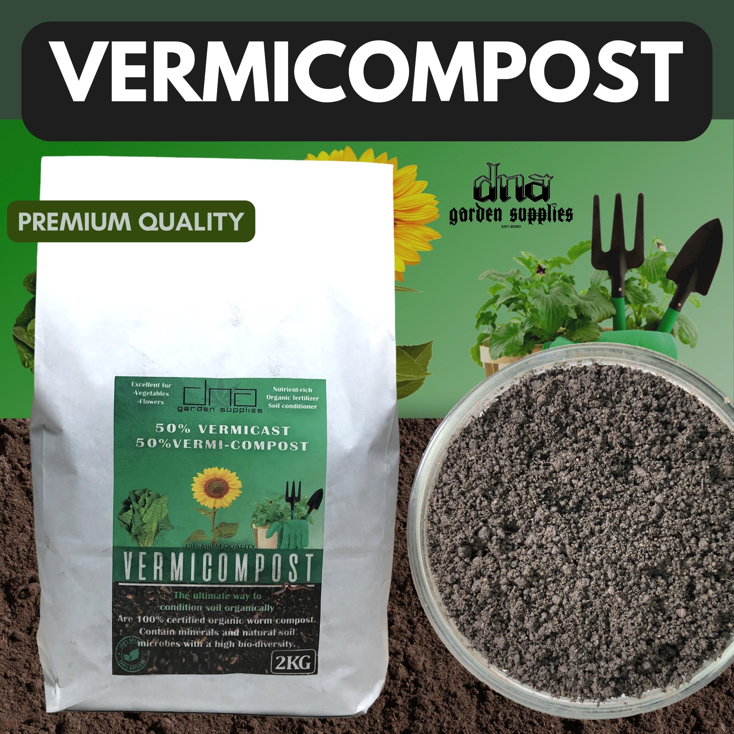 VERMICOMPOST PREMIUM QUALITY 2KG Organic and enhance soil fertility ...