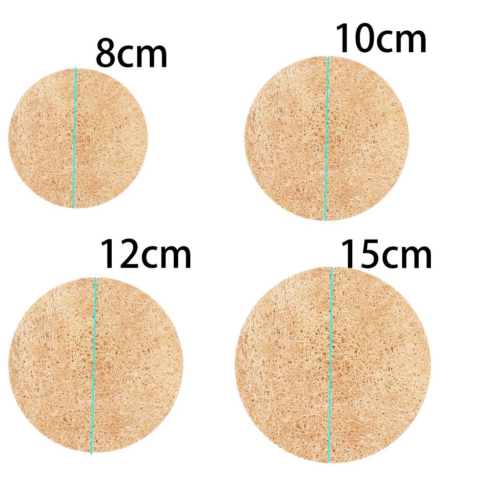 Home Accessorie Round Tea Cup Mat Natural Loofah Fibre Teapot Pad ...