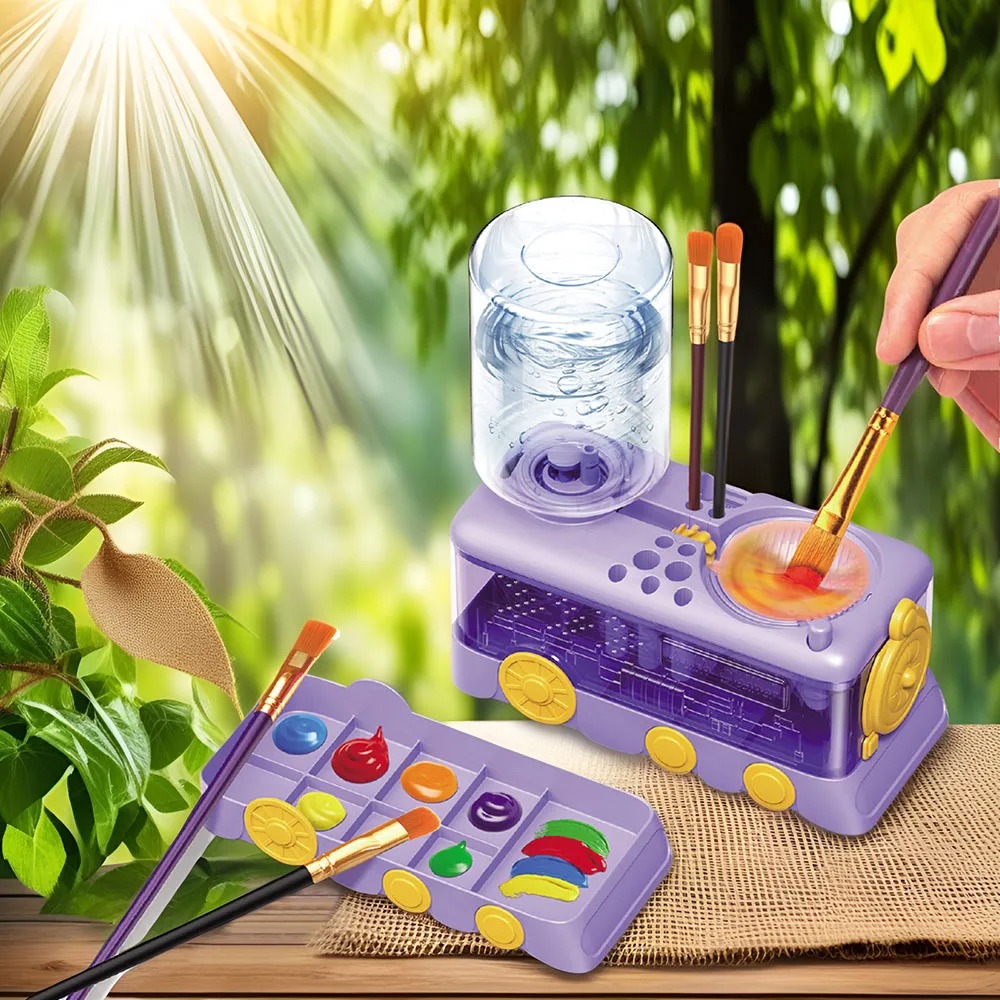 Practical Multifunctional Paint Brush Washer with Drain Button ...