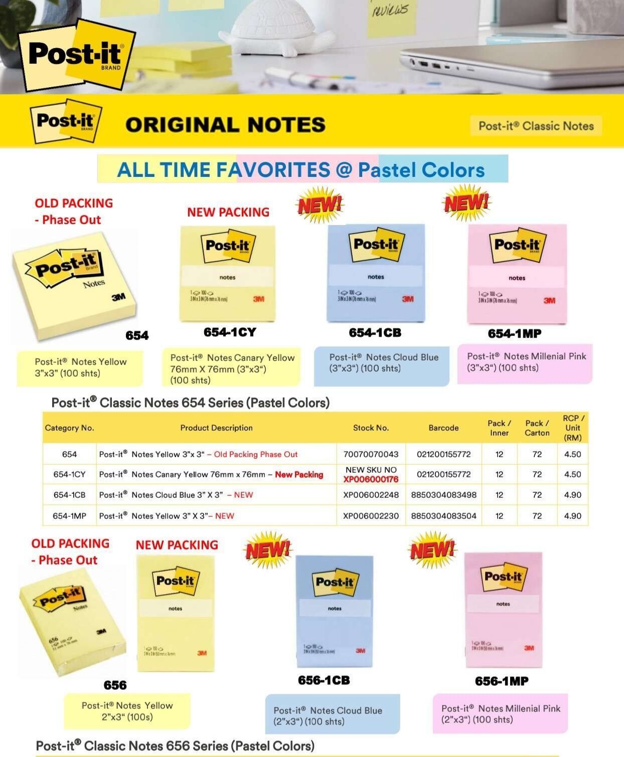 3M Post-it Notes Classic 2x3 3x3 100Sheets | Lazada