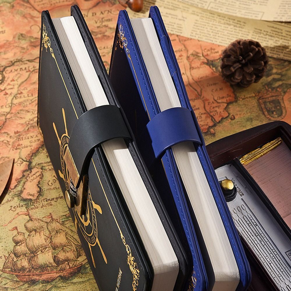 【Special offer】A5 Retro Pas Lock Notebook With Lock Voyage Travel Diary ...