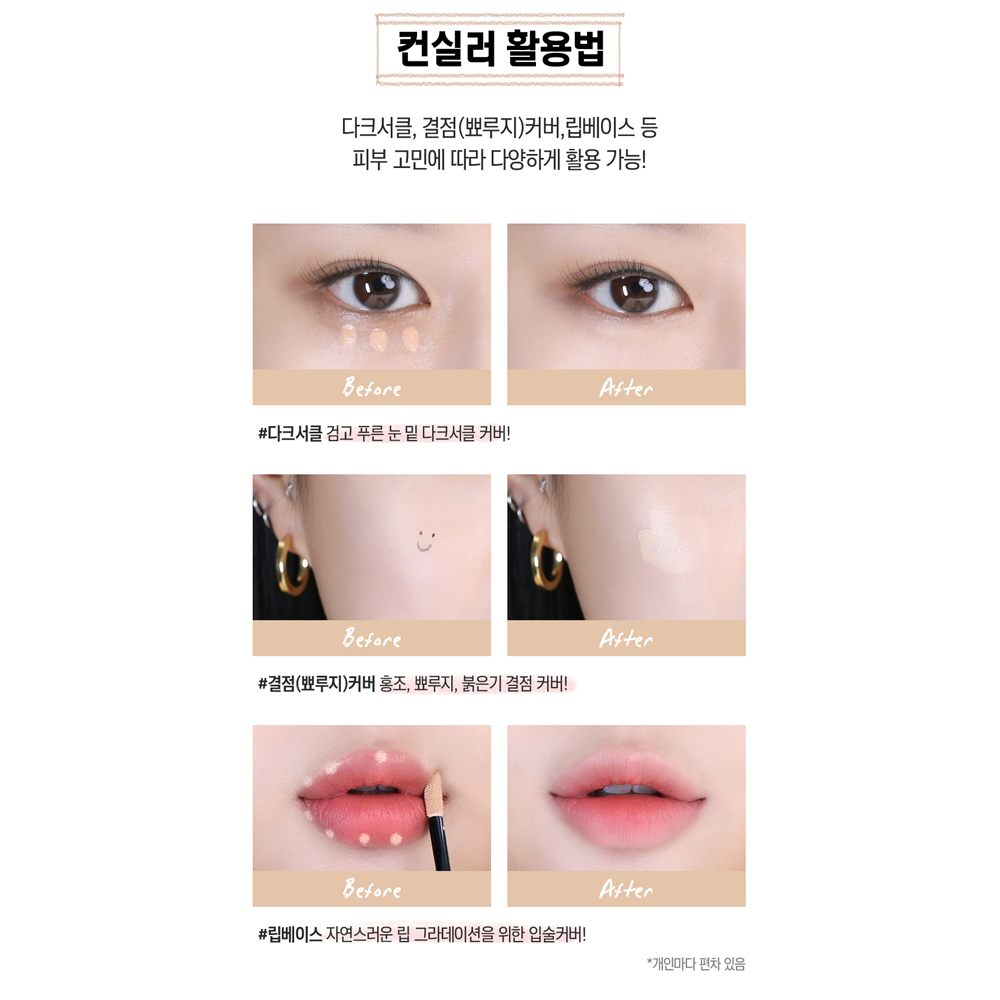 Peripera Double Longwear Cover Concealer 5.5g,Effortlessly Conceals ...