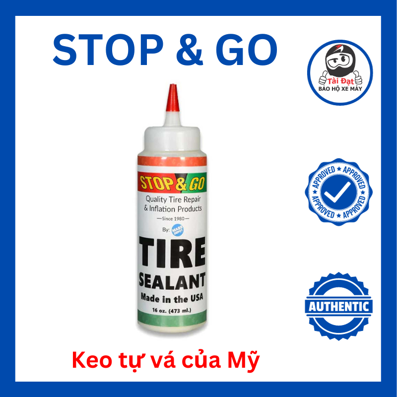 Keo tự vá Stop and Go đổ vào vỏ - Vá lốp bánh xe khẩn cấp đi phượt ...