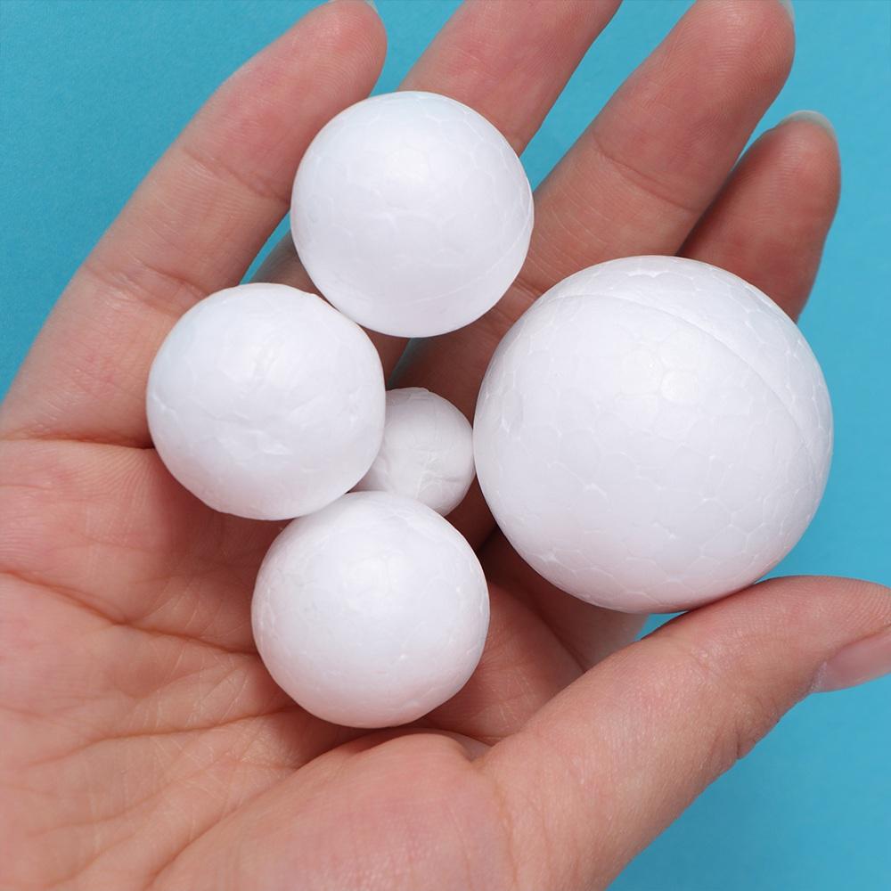 Crafts Mini Foam Balls White Polystyrene Christmas Balls Round ...