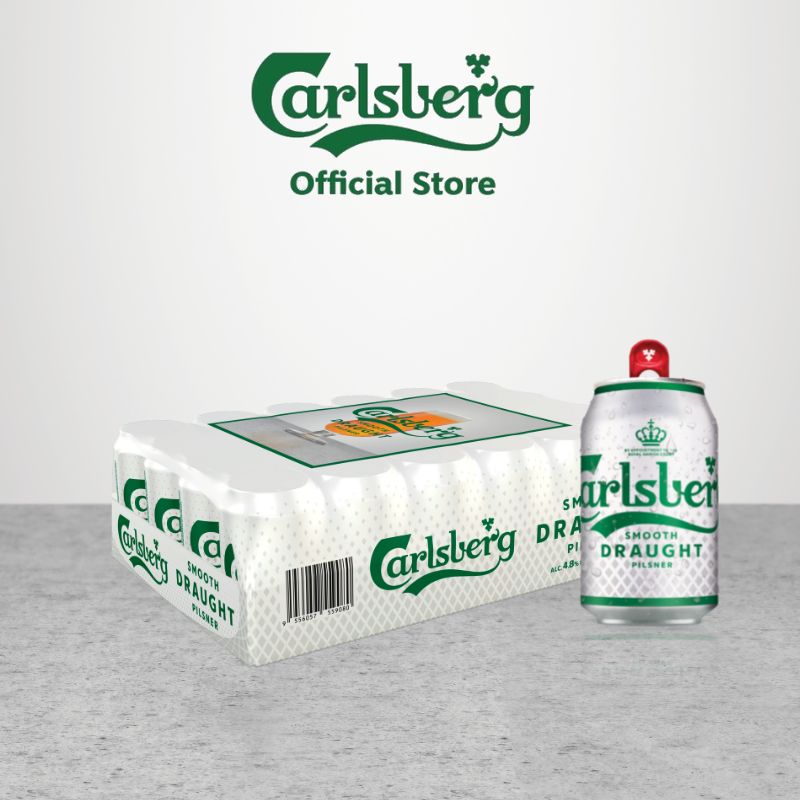 Carlsberg Smooth Draught Beer 320ml Can (Pack of 24) | Lazada Singapore