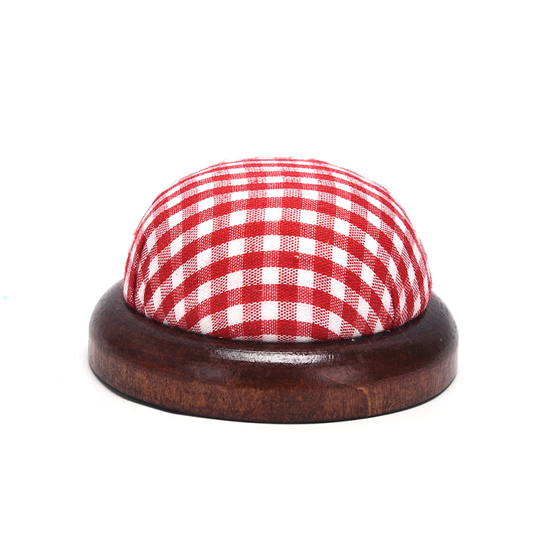 Wood Bottom Base Needle Pin Cushion Pillow Holder Sewing Craft Stitch ...