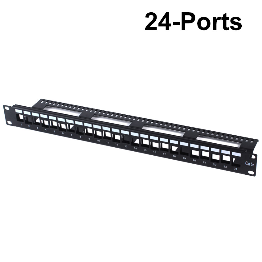 48 24 12 Ports Network Patch Panel 24 Ports Patch Panel CAT6 Fully ...