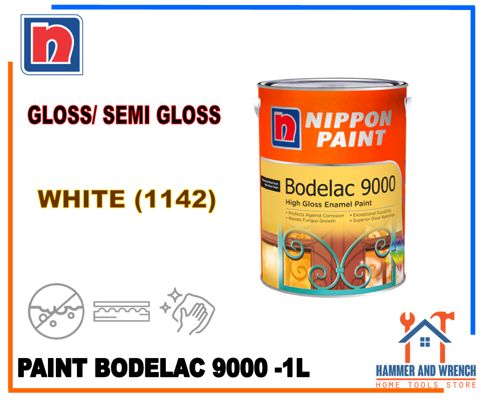 NIPPON Paint Bodelac 9000. 1ltr. White | Lazada Singapore