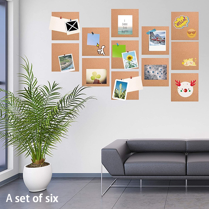 Cork Board Thick Square 6 Pieces of Cork Board 50 Pieces Promotional ...