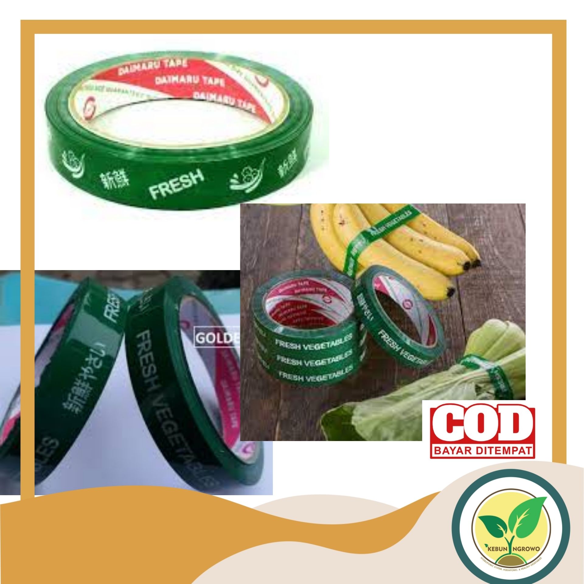 Lakban Sayur - Lakban Fresh Vegetable - Isolasi Sayur Daimaru - Lakban ...