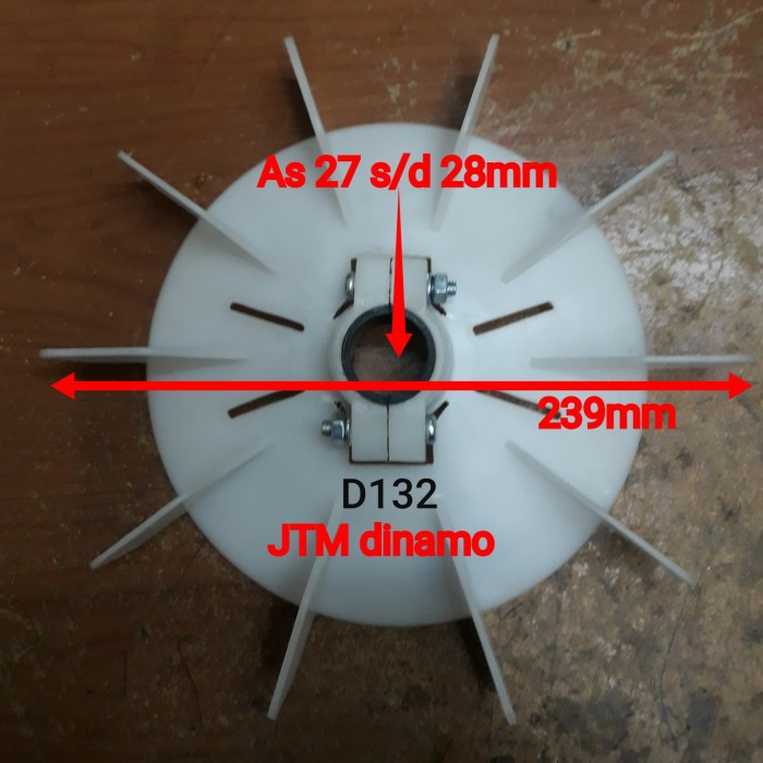 D132-KIPAS DINAMO-KIPAS MOTOR-EXTERNAL FAN - LAZHASAN SHOP | Lazada Indonesia