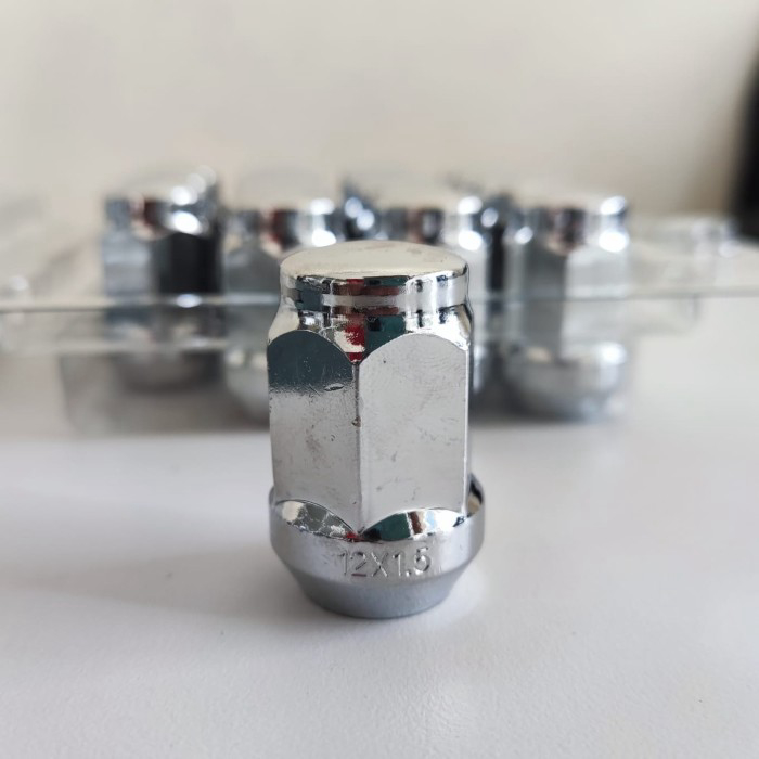 Mur Baut Roda Racing M12 x 1.5 Lug Nut 21 mm Lugnut | Lazada Indonesia