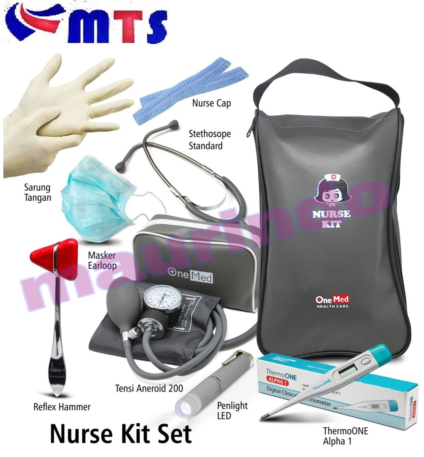 COD - Onemed NURSE KIT SET Standard Lengkap Paket Alat Pemeriksaan ...