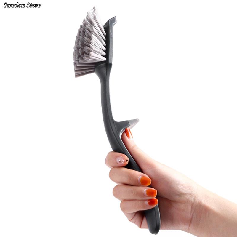 Kitchen Brush Hunging Long Handle Pan Pot Brush Multifunctional Dish ...