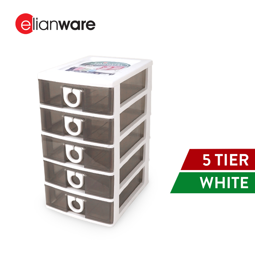 Elianware 3/4/5 Tiers A4 Paper Office Drawer Storage Document Wardrobe ...
