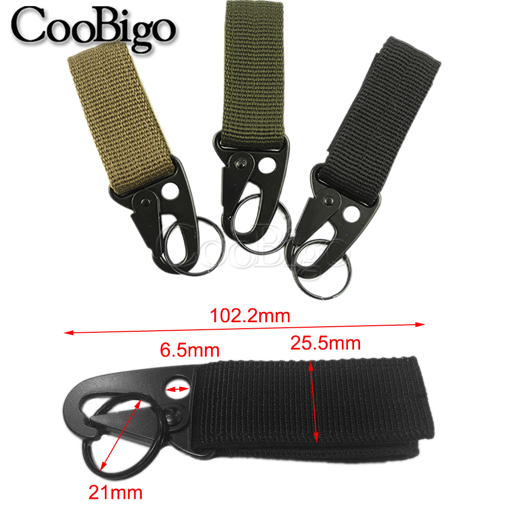 1pc Nylon Webbing Carabiner Buckles Bottle Clip Holder D Ring Hanger ...