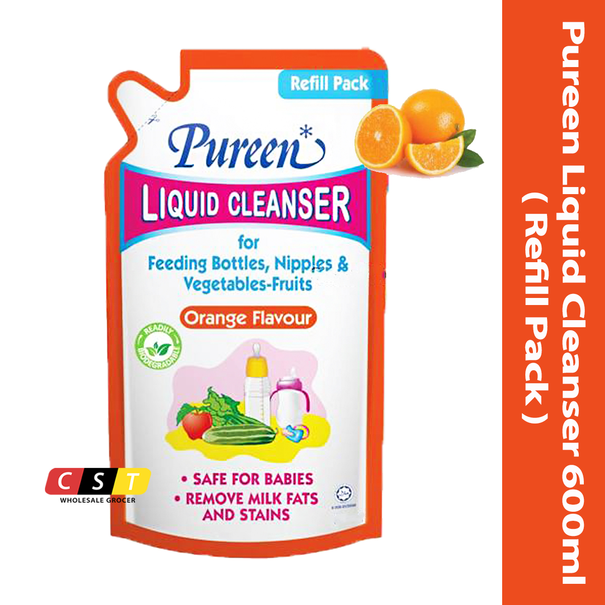 Pureen Liquid Cleanser 600ml (Refill Pack) | Lazada