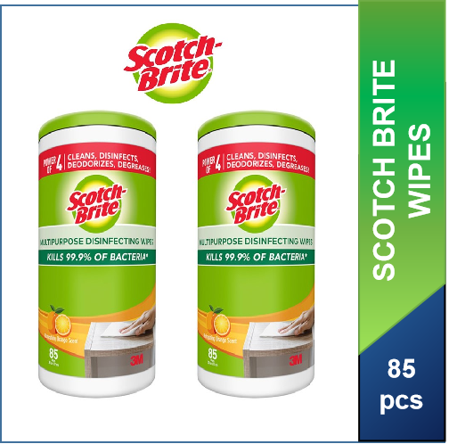 3M Wet Wipes Scotch Brite Multipurpose Anti Bac Disinfecting Wet Wipes ...