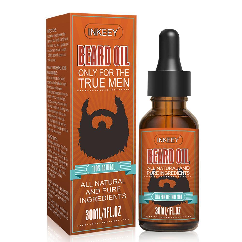 Yuanyan 2pcs Men Natural Beard Care Oil Moisturizing Smoothing Hair ...