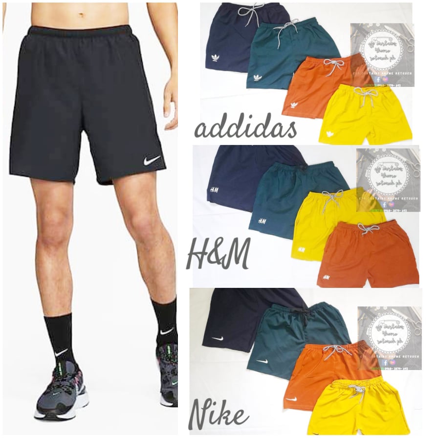 Taslan Dri Fit Short (UNISEX) With BRAND LOGO Vinyl Printed with Side ...