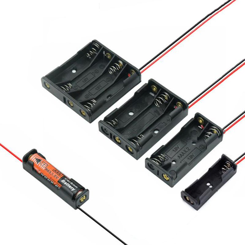 1x 2x 3x 4x AAA Battery Holder Case AAA Cell Storage Box Battery ...