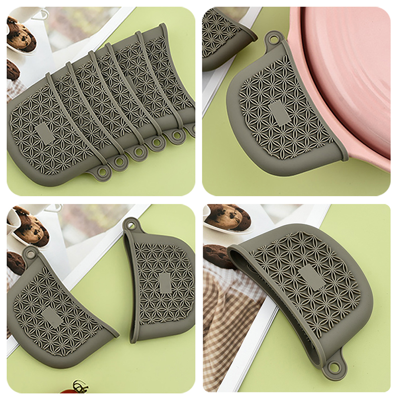 1PC Silicone Heat Resistant Clip Non-slip Handle Cover Anti-scald Heat ...