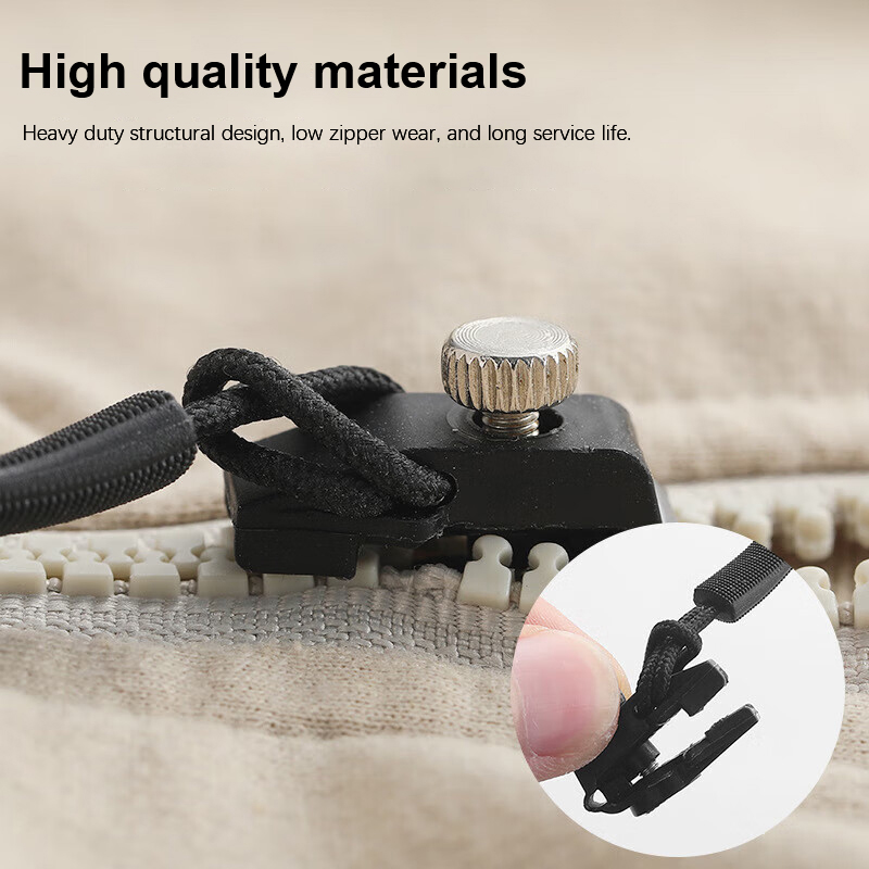 5Pcs Universal Detachable Metal Zipper Slider Puller Repair Kit DIY ...