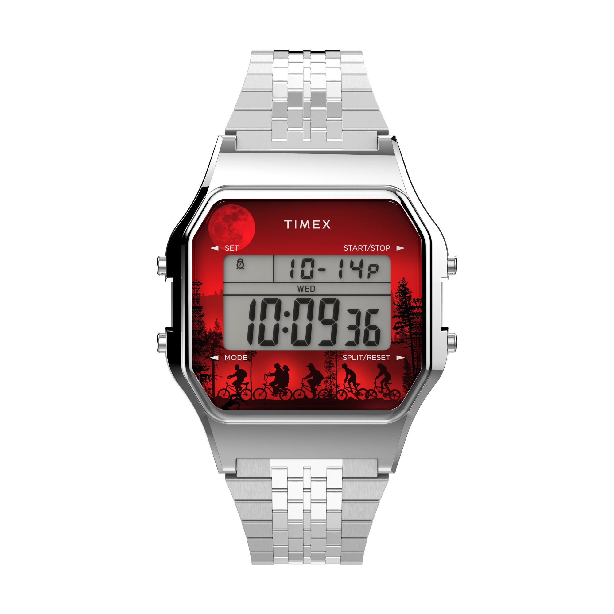 Timex T80 x Stranger Things 34mm Stainless Steel Bracelet Watch ...