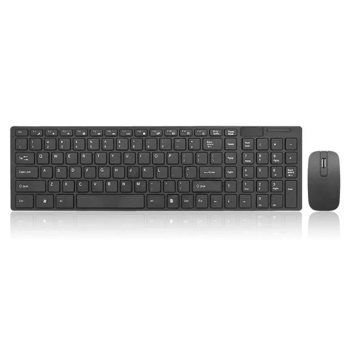 K06 Ultra Slim USB Wireless Keyboard and Mouse set for laptop smart tv ...