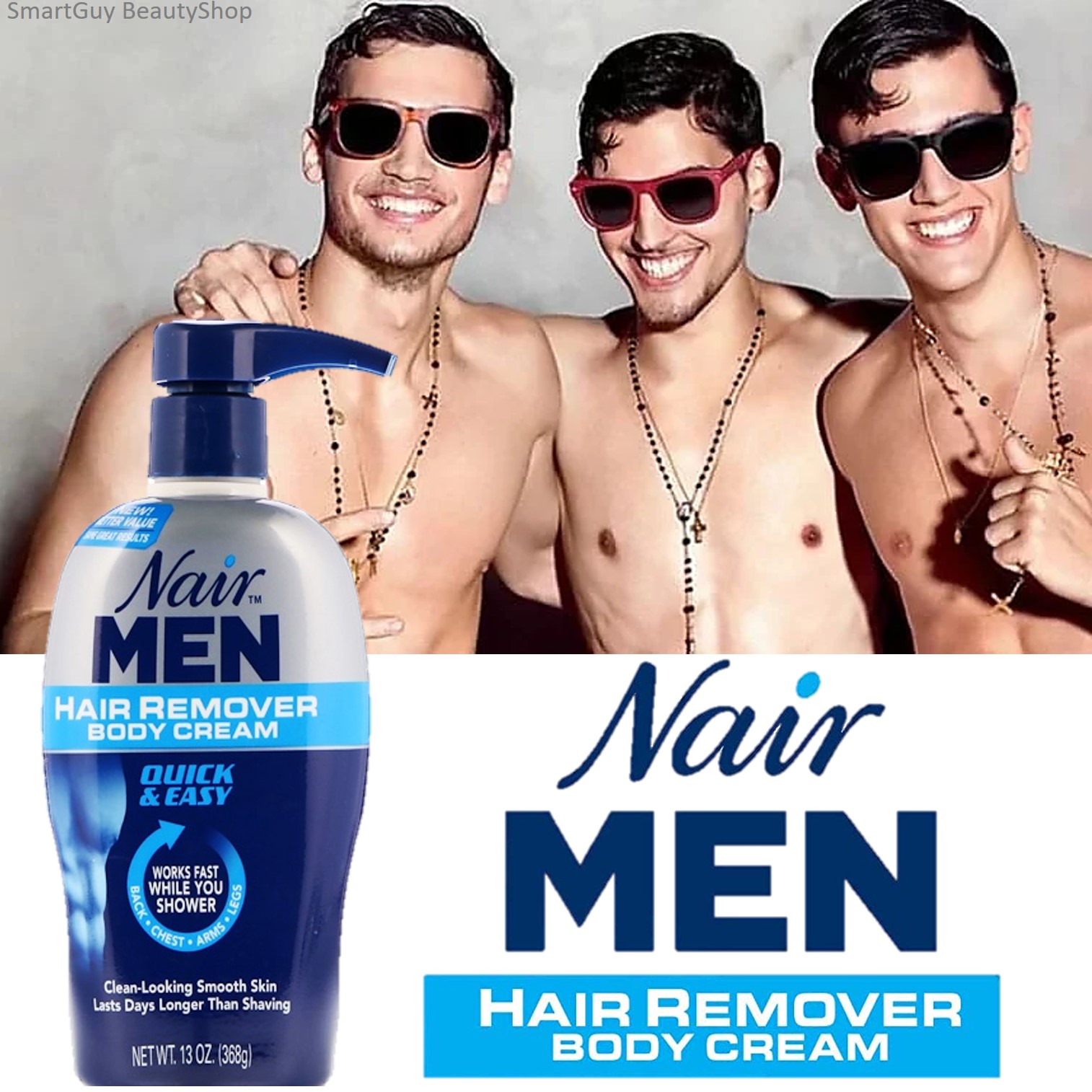 Nair Hair Remover for Men Hair Remover Body Cream 368g ครีมกำจัดขน ...