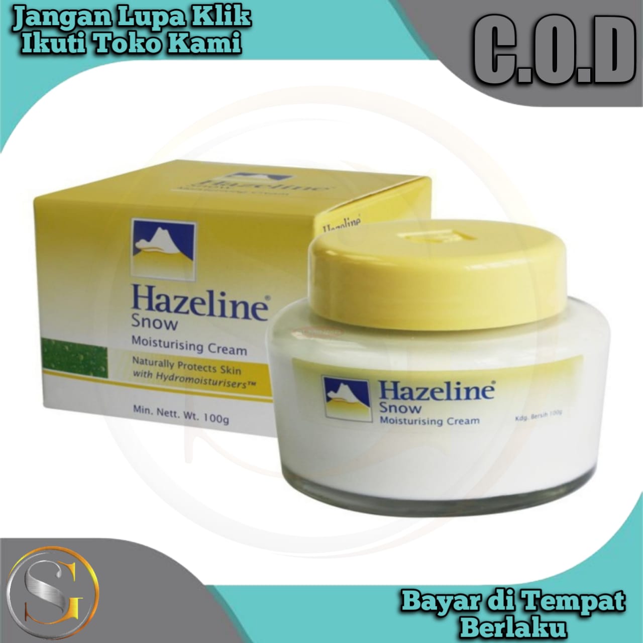 Hazeline Snow Moisturising Cream 100gr / Hazeline Snow Original ...