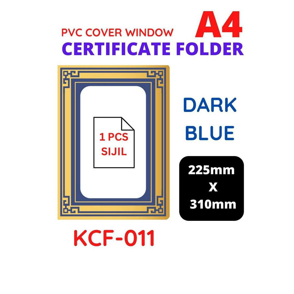[ KCF SERIES ] A4 CERTIFICATE FOLDER WITH PVC COVER WINDOW (1'S ...